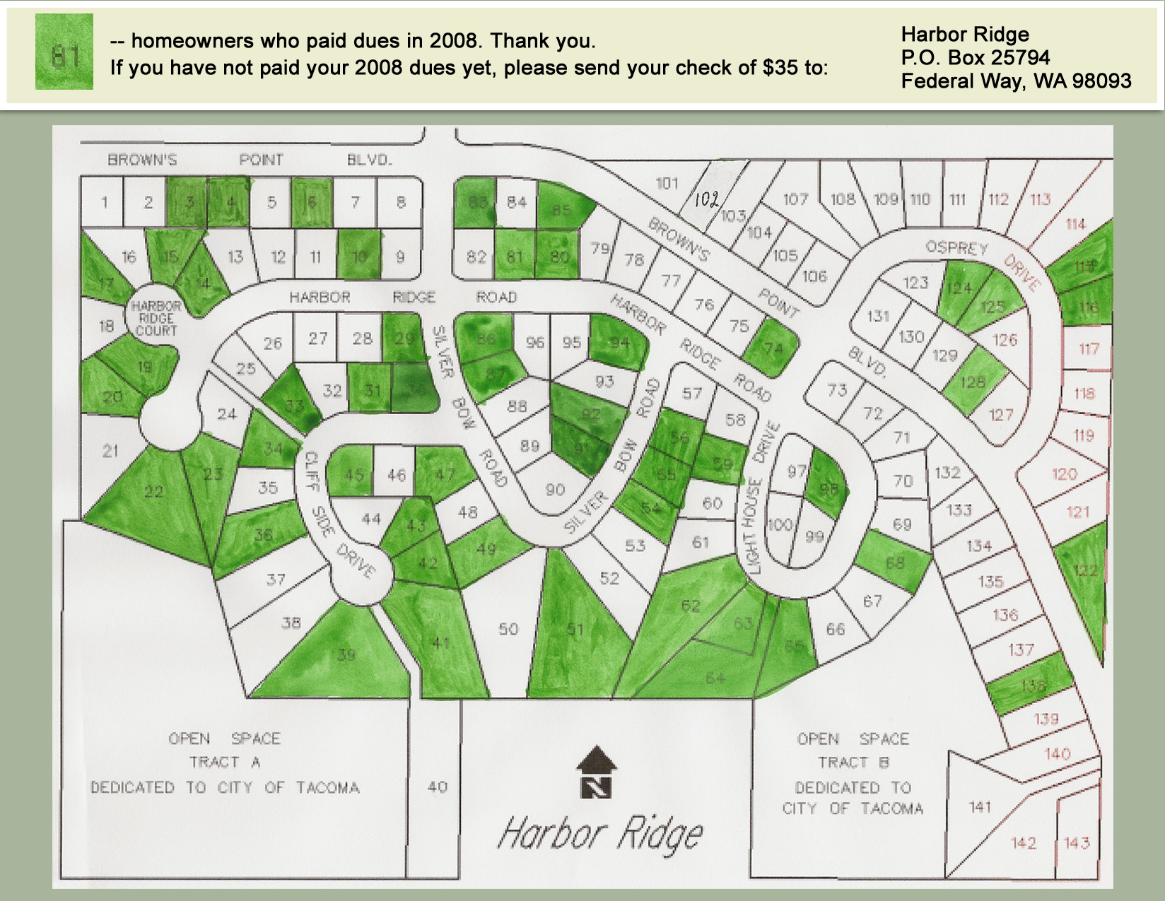 Harbor Ridge Homeowners association